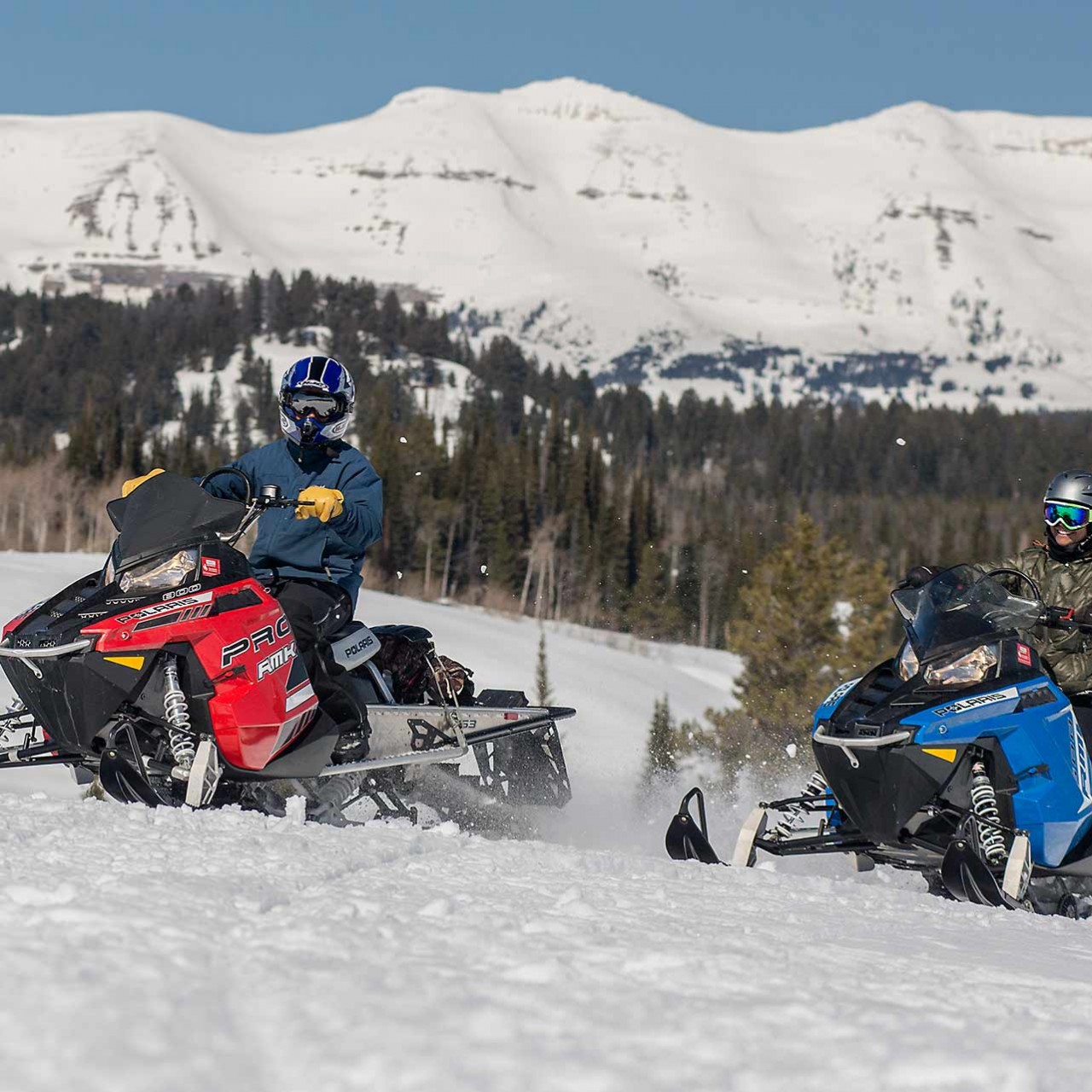 Snowmobiling Through Yellowstone National Park